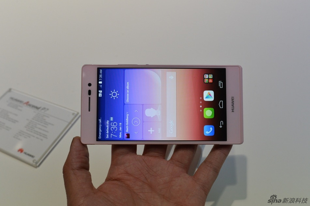 华为发布轻薄手机P7：三版本 售价2888元_手机新浪网