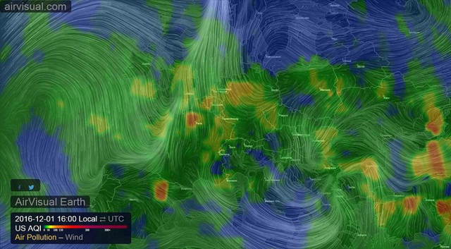 可以实时查看全球空气质量的AirVisual Earth_新浪图片