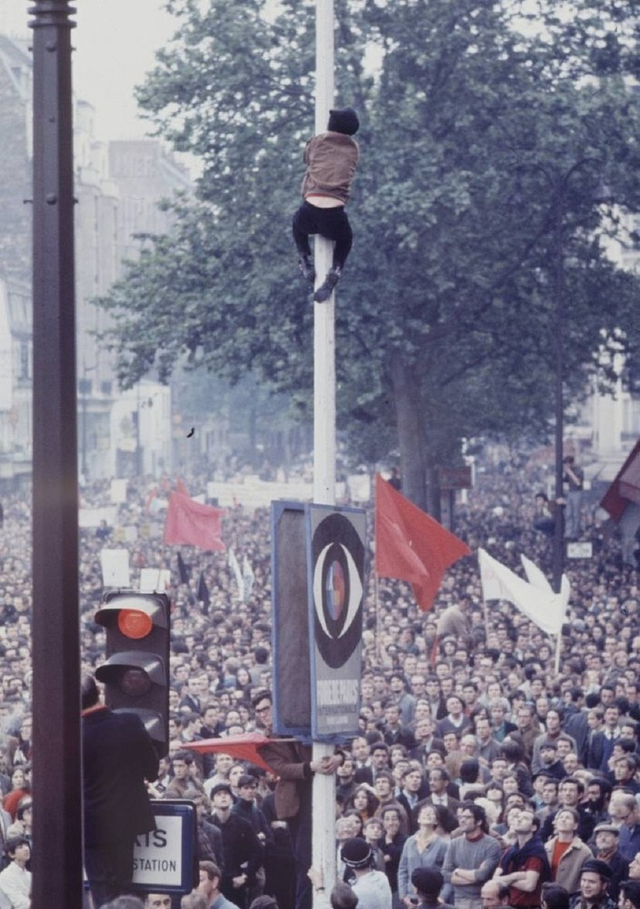 文革影响下的欧洲：图说1968年法国五月风暴_新浪图片