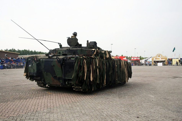 荷兰陆军CV9035NL MkIII战车身披吉利伪装服_新浪图片