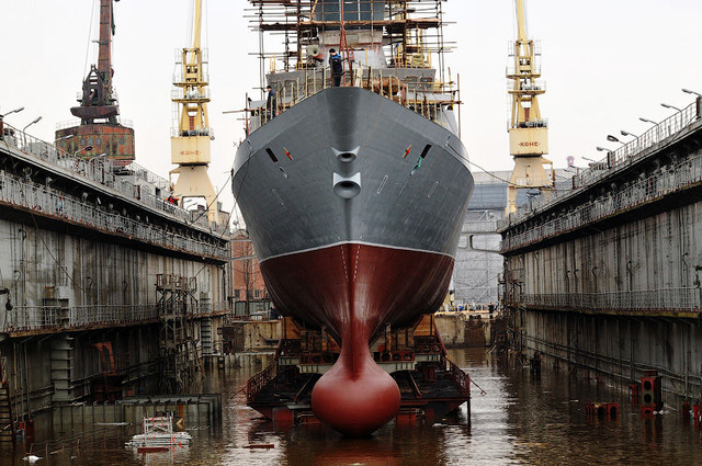 俄罗斯海军最新型20380级战舰即将进行海试_新浪图片