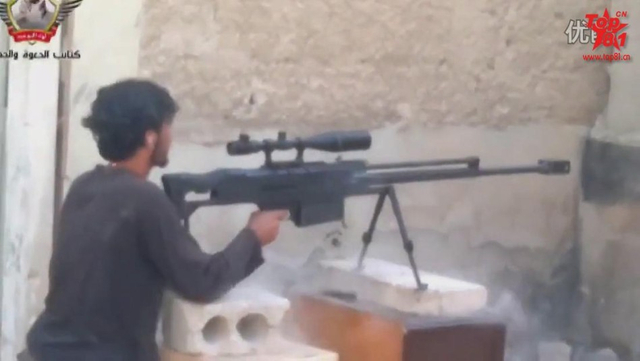 叙利亚自由军使用中国制M99大狙画面曝光_新浪图片