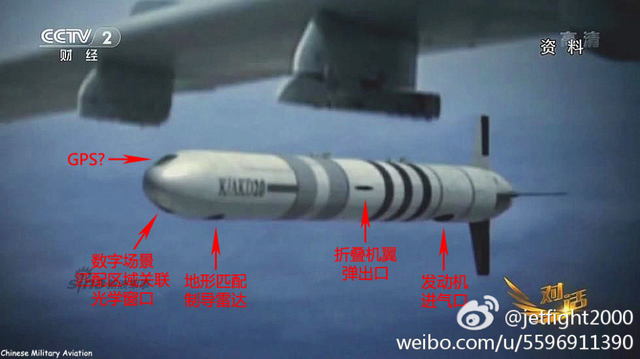 揭中国KD20巡航导弹如何制导 性能不输美军战斧_新浪图片