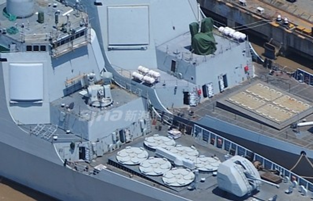 中华神盾两兄弟：052C和052D同角度俯拍对比_新浪图片